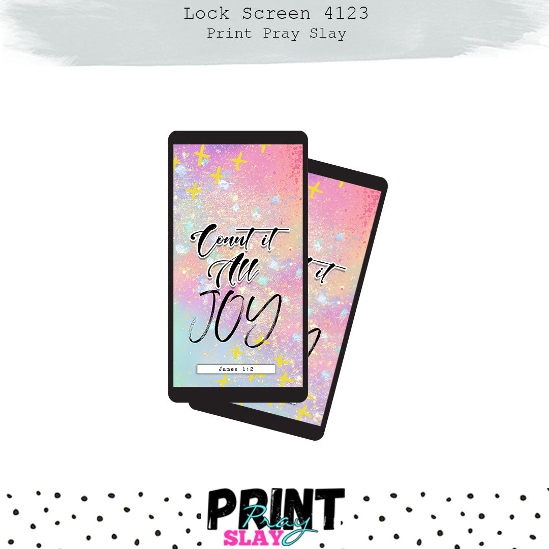 Lock Screen 4123 – Print Pray Slay