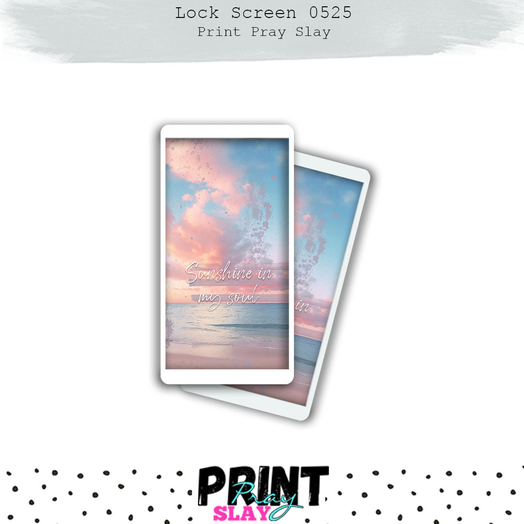 Lock Screen 0625 – Print Pray Slay
