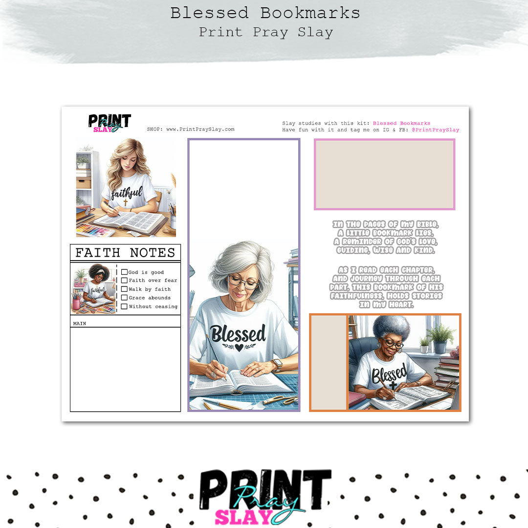 Blessed Bookmarks – Print Pray Slay