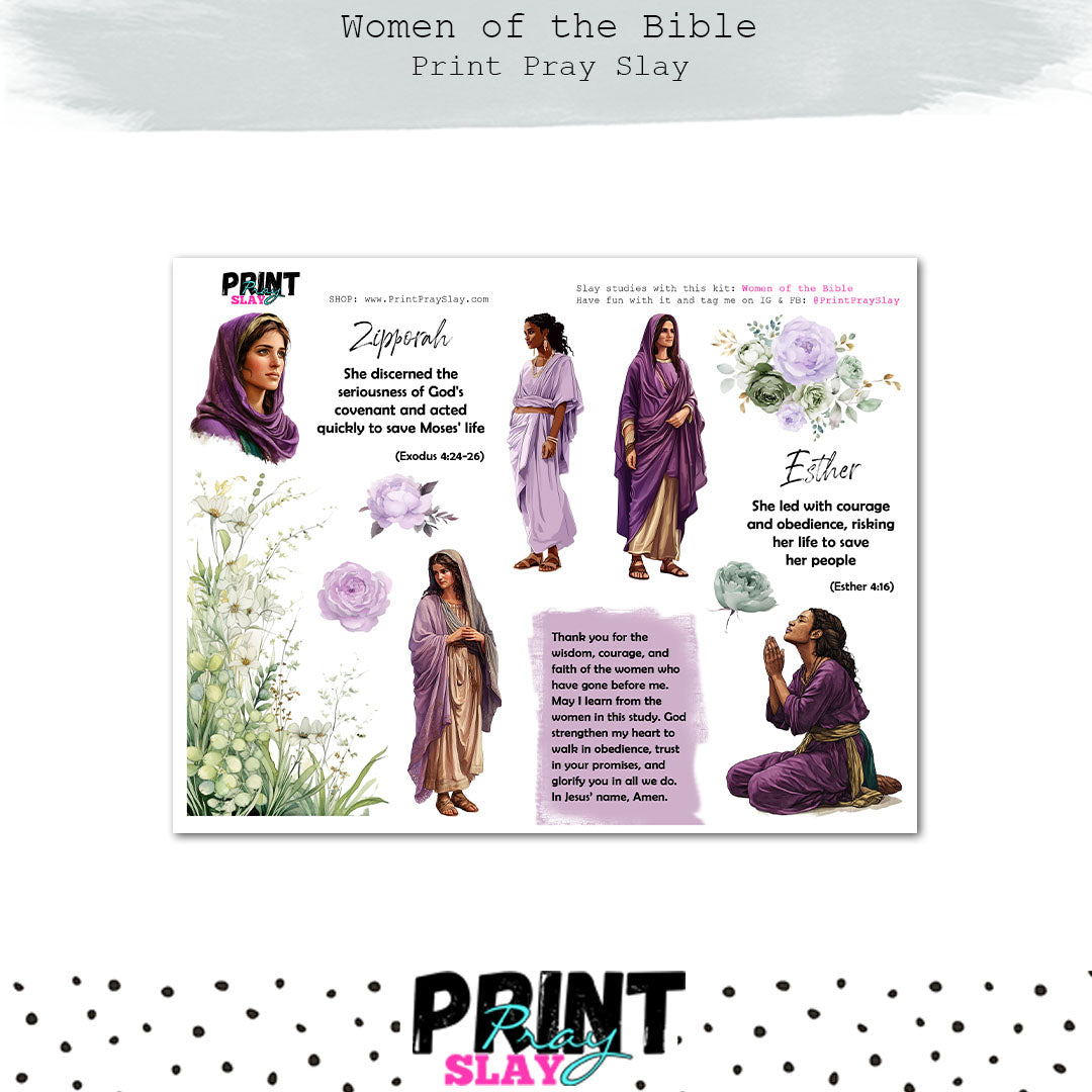 Women of the Bible – Print Pray Slay