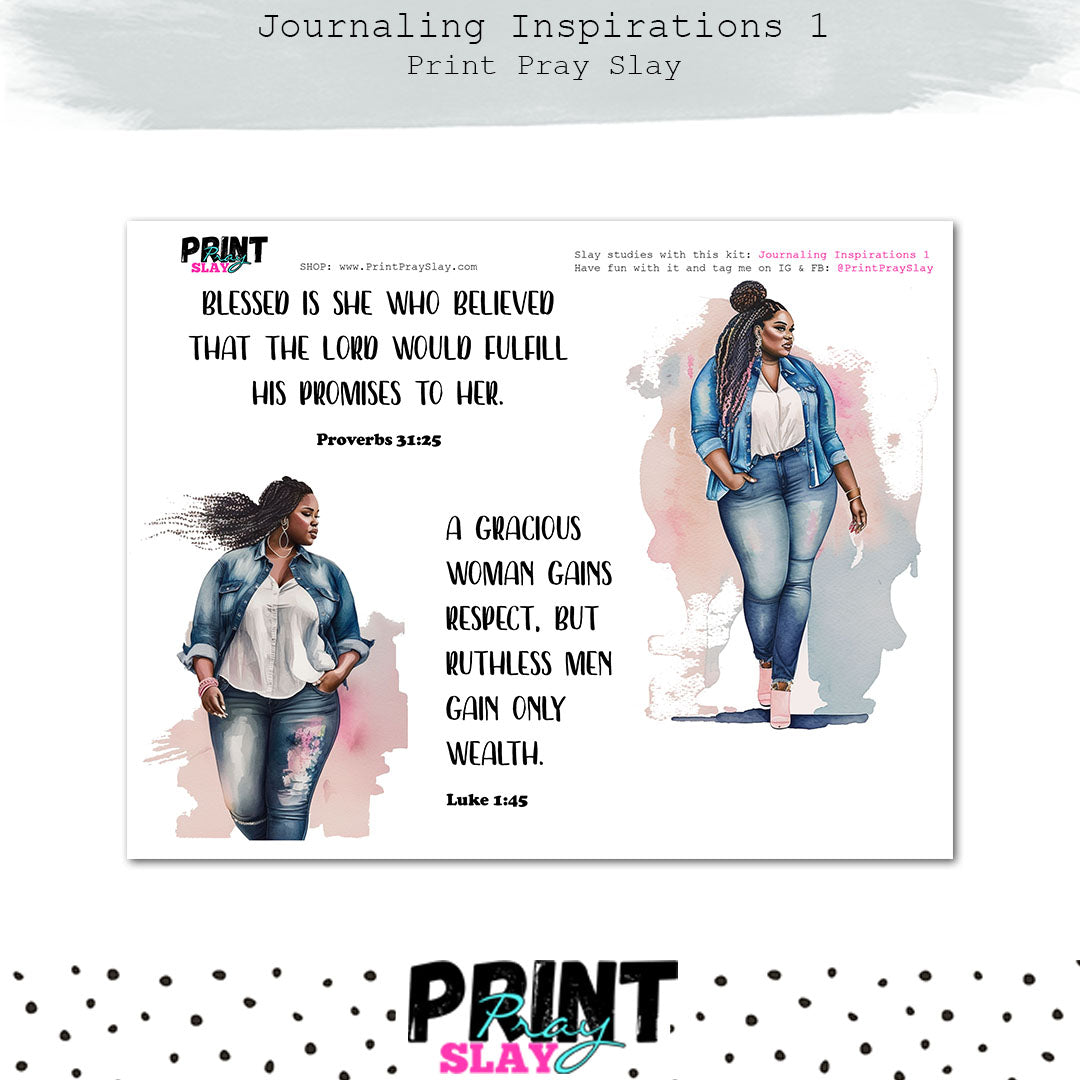 Journaling Inspirations 1 – Print Pray Slay