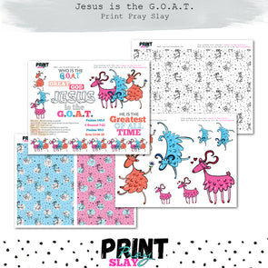 Fierce Faith Wake Pray Slay Dolls DP – Print Pray Slay