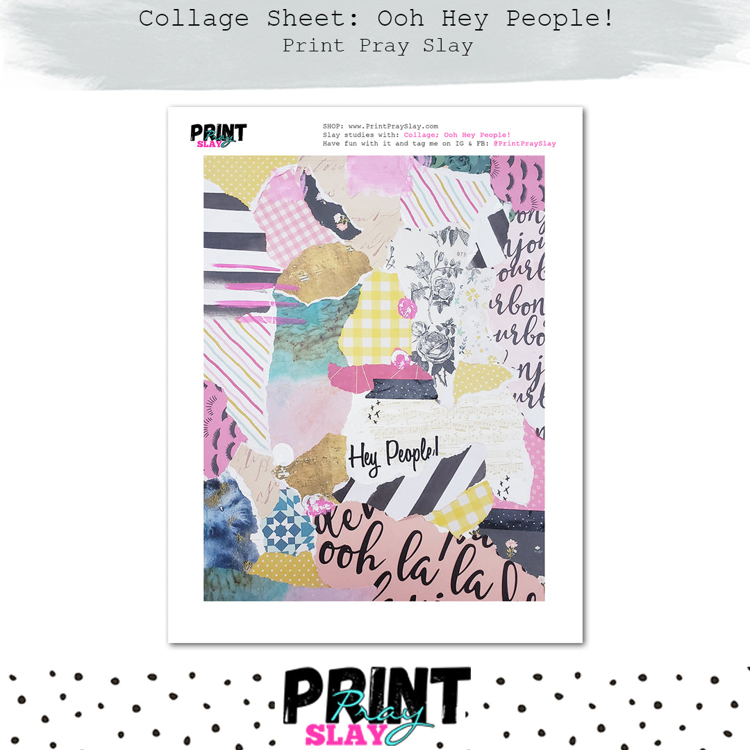Collage Sheet - Ooh Hey People! – Print Pray Slay