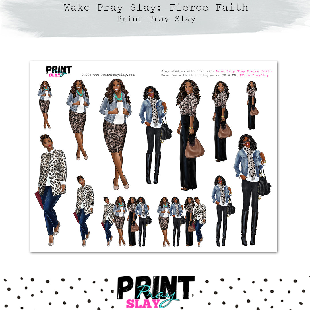 Fierce Faith Wake Pray Slay Dolls DP – Print Pray Slay