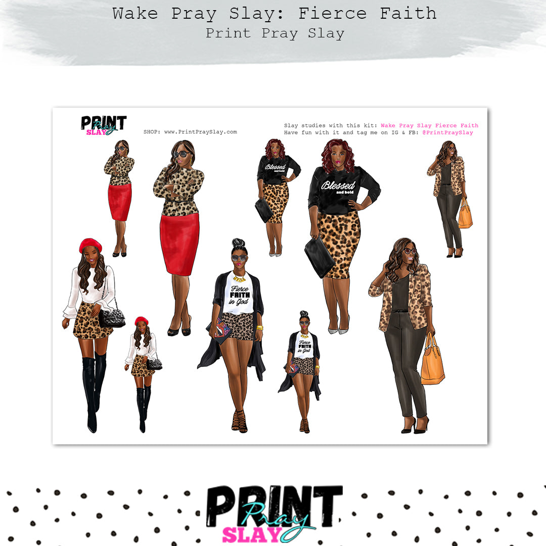 Fierce Faith Wake Pray Slay Dolls DP – Print Pray Slay