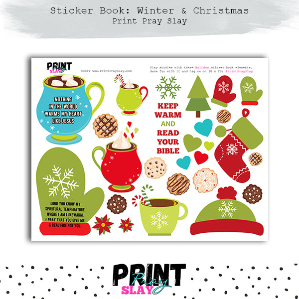 Winter Sticker Book – Print Pray Slay