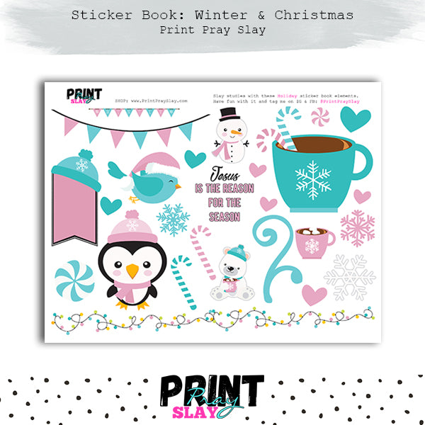 Winter Sticker Book – Print Pray Slay